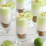 Light Key Lime Cheesecake Shots - Sprinkle Bakes