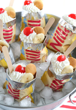 Totally Portable Banana Pudding in a Sack! - Sprinkle Bakes