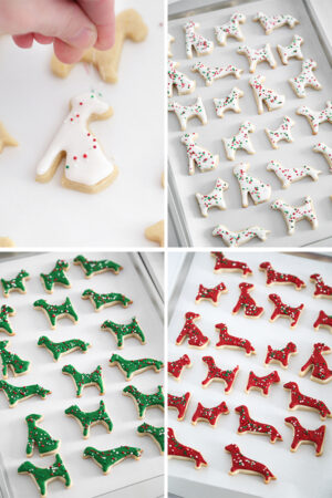 Frosted Animal Cookies for Christmas - Sprinkle Bakes