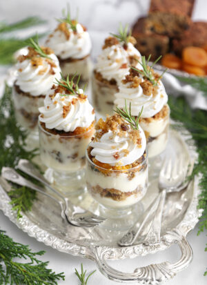 Spiced Rum Cake Mini Trifles - Sprinkle Bakes