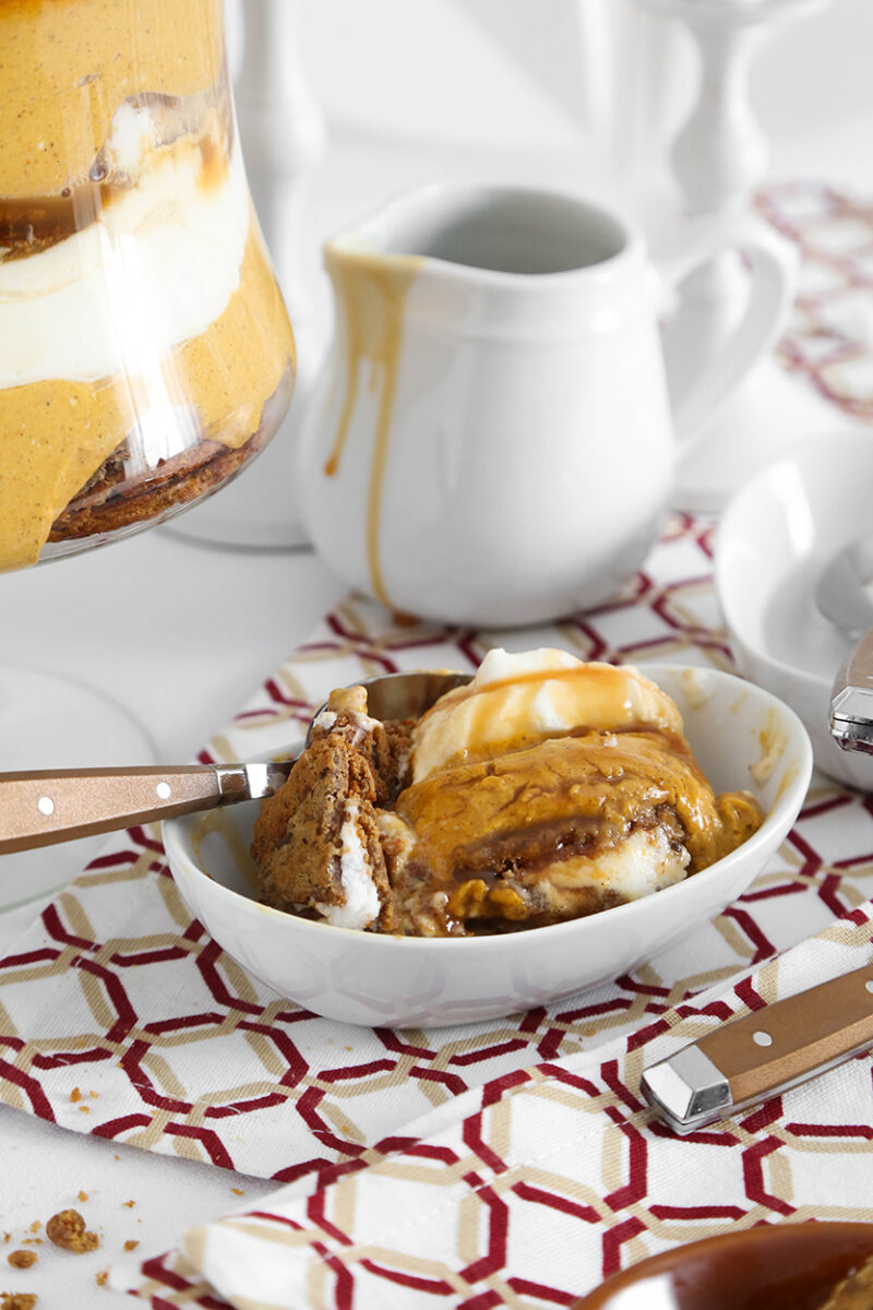 Pumpkin Oatmeal Creme Pie Trifle - Sprinkle Bakes