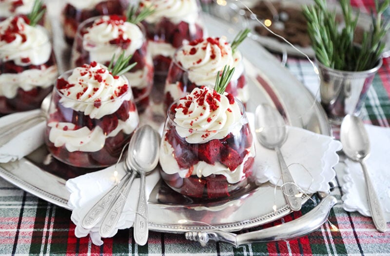 Red Velvet Trifles - Sprinkle Bakes