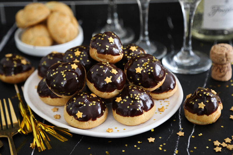 Champagne Cream Puffs - Sprinkle Bakes