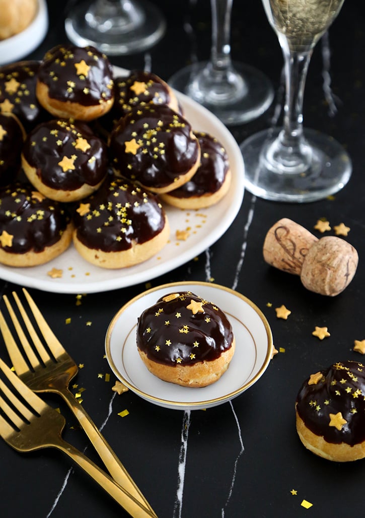 Champagne Cream Puffs - Sprinkle Bakes