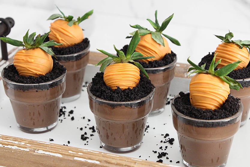 Chocolate Pudding Dirt Cups - Sprinkle Bakes