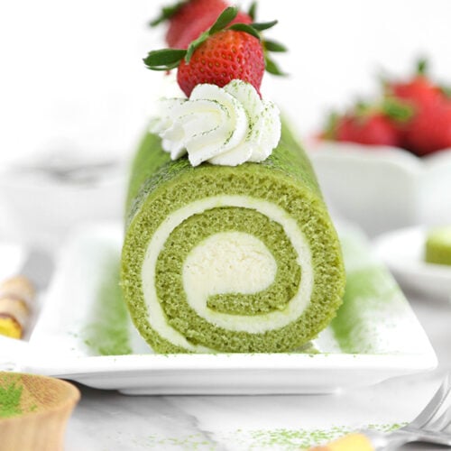 Matcha Cake Roll - Sprinkle Bakes