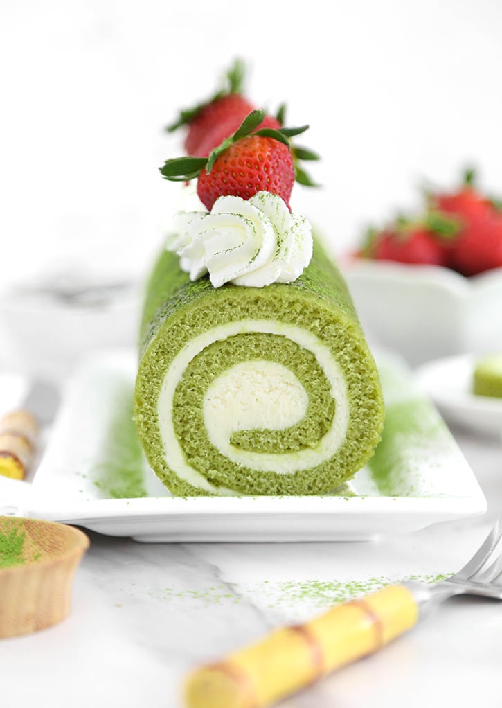 Matcha Cake Roll - Sprinkle Bakes