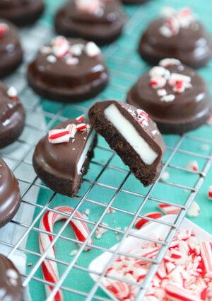 Peppermint Patty Cookies (with York Peppermint Patties!) - Sprinkle Bakes