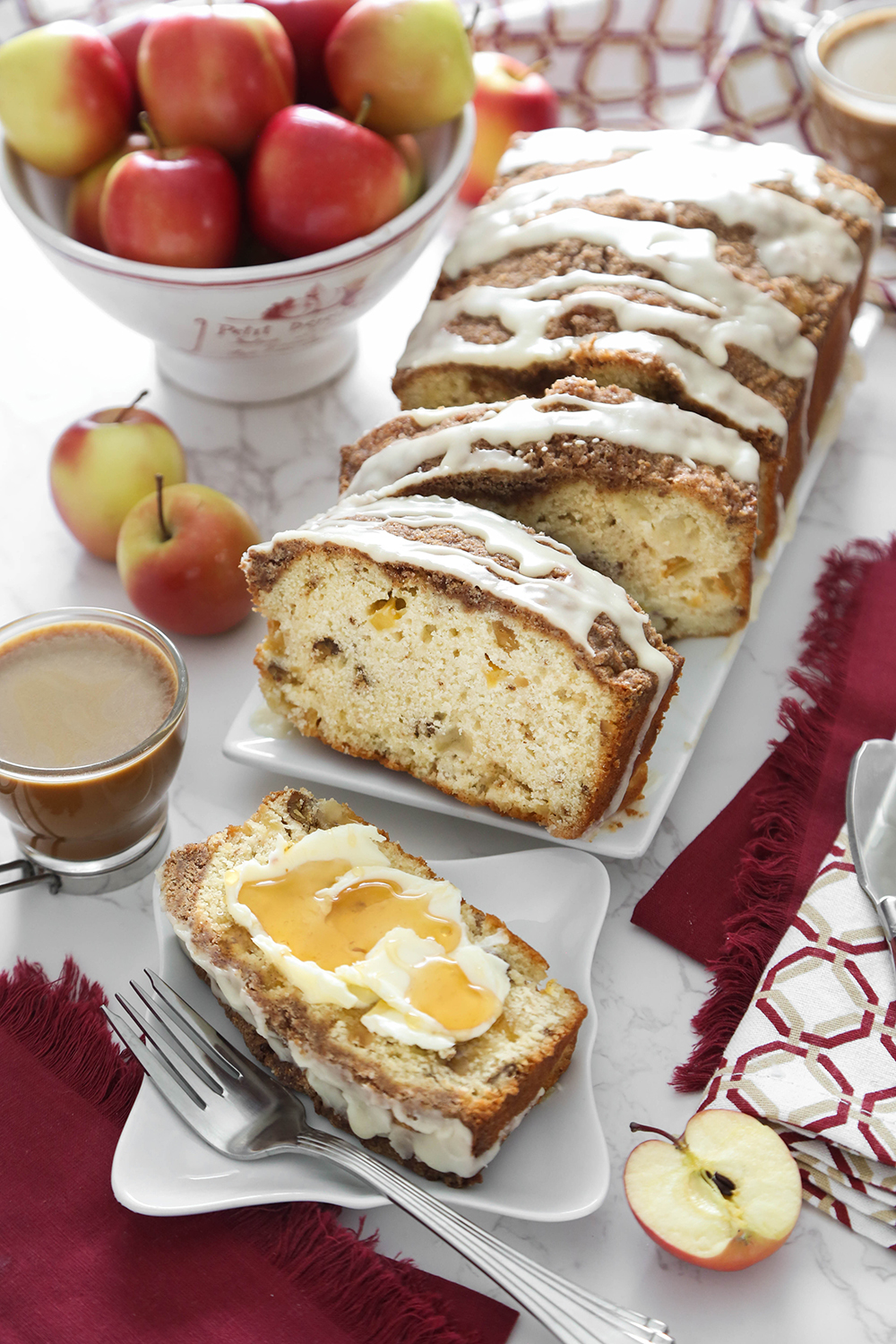 Dutch Apple Bread - Sprinkle Bakes