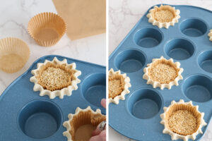 Mini Green Bean Casserole Pies - Sprinkle Bakes