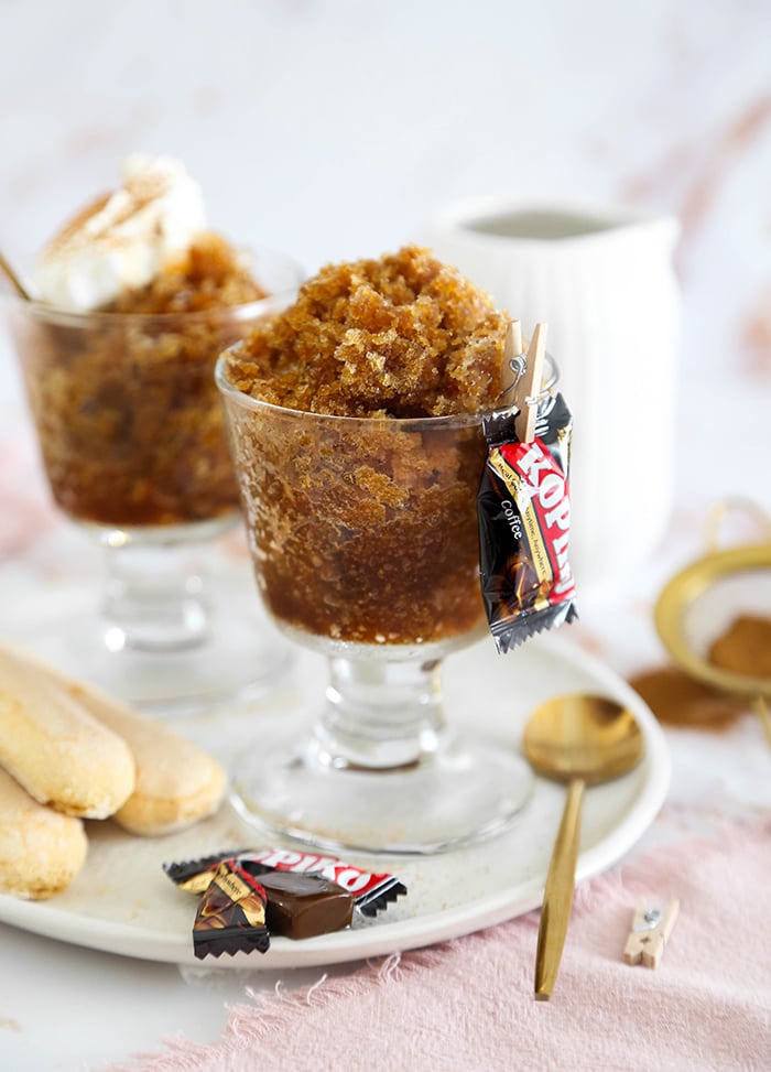 2 Ingredient Coffee Granita - Sprinkle Bakes